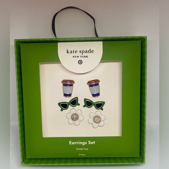 Kate Spade X Target | Jewelry | Kate Spade X Target Earrings 3 Pairs ...